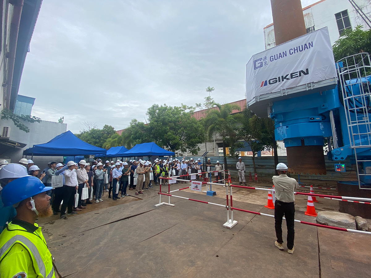 First Delivery of GYRO PILER™ to Southeast Asia | GIKEN LTD.