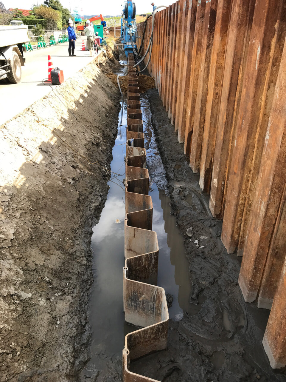 Final Stage of Construction for Measures Against the Ground Subsidence ...