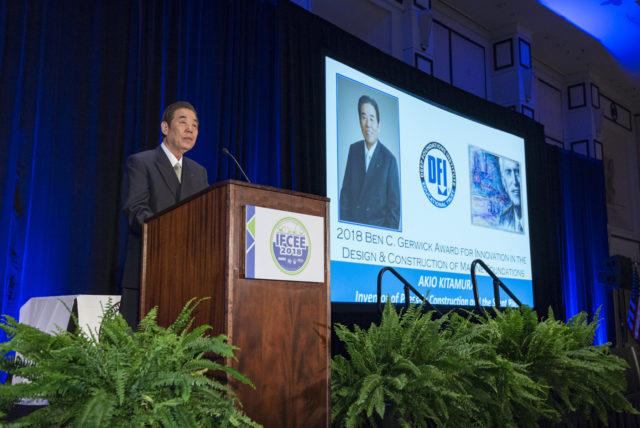 The Ceremony of the 2018 Ben C. Gerwick Award In Orlando Florida, USA ...